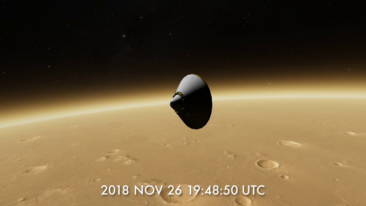 Mars InSight Landing Visualization - YouTube