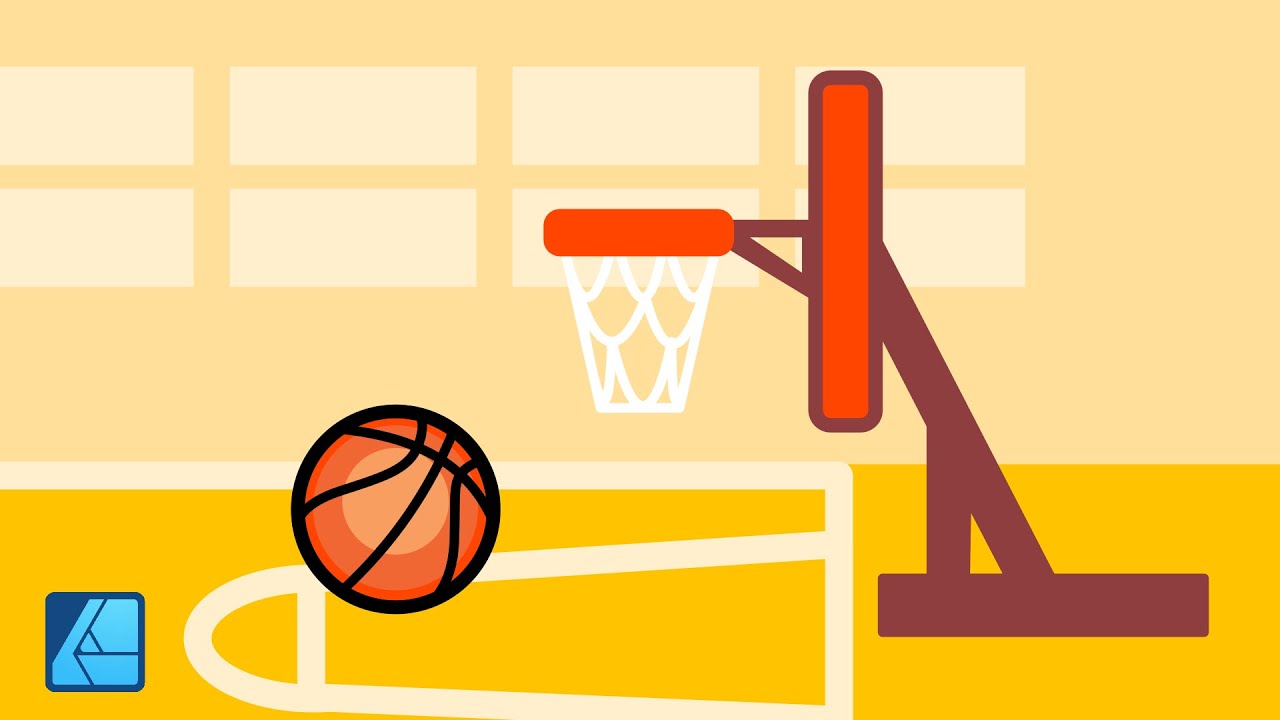 How to Create a Basketball and Ring Bascetball in Affinity Designer 2 ...