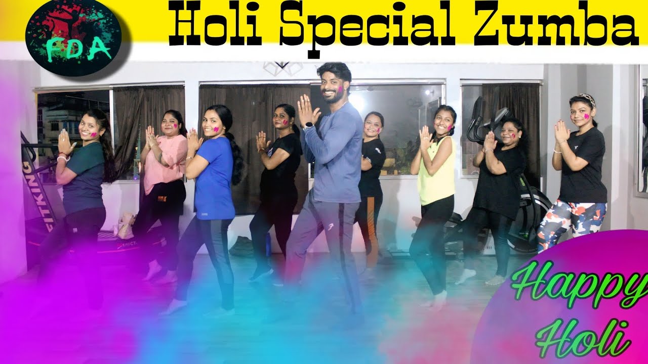 Holi Special Zumba Class | Fitness Dance By Amiya | Happy Holi 🎉🫰 - YouTube