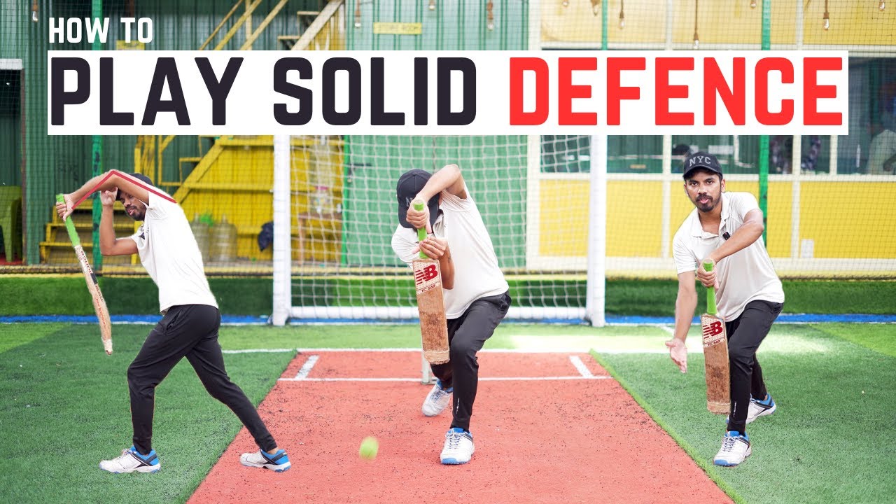 How to Play Front Foot Defence against Fast Bowler-Tamil ...