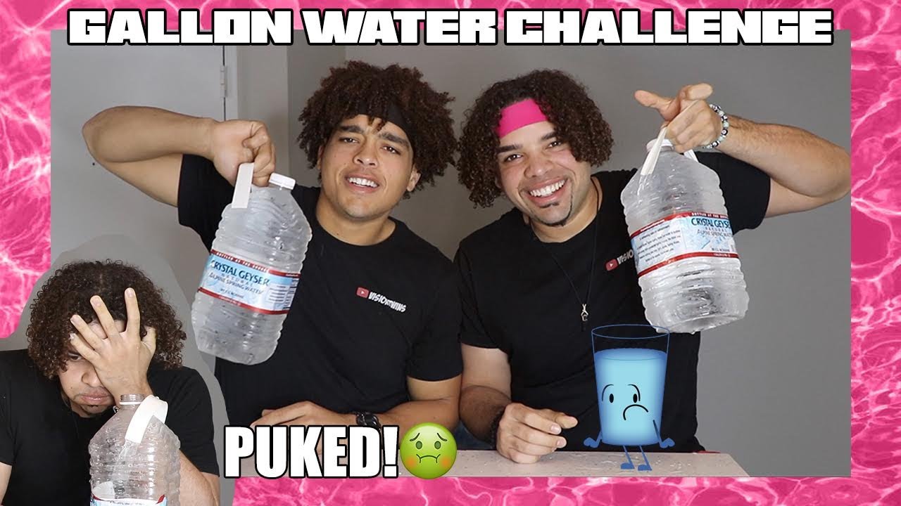 1 GALLON WATER CHALLENGE (HE PUKED) - YouTube