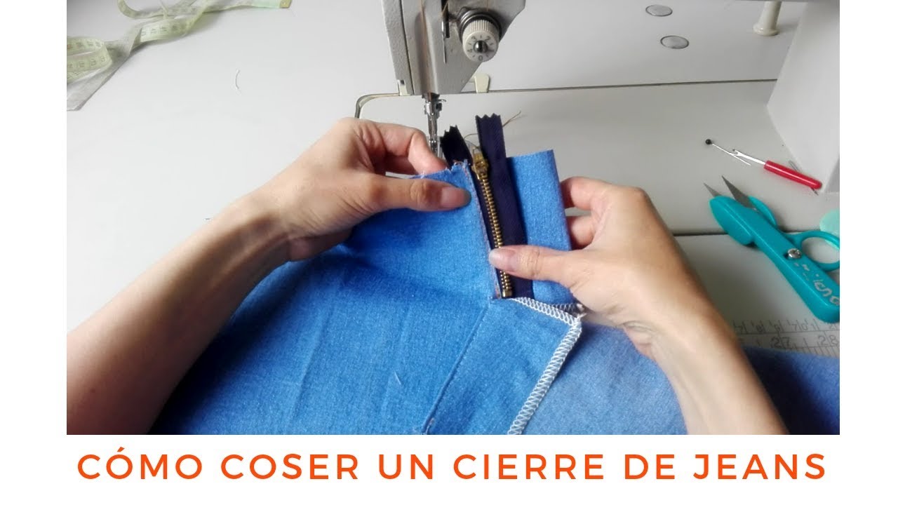 CÓMO COSER CIERRE DE JEANS - YouTube