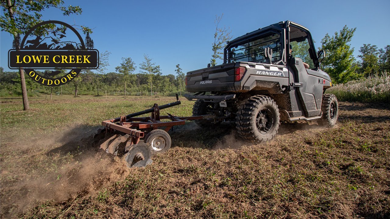 Creating Fall Food Plot In Existing Clover Using Plot Hog Equipment ...