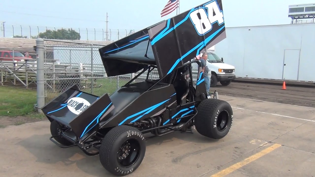 Scott Bogucki 360 Sprints - Hot Laps & Qualifying @ Knoxville Raceway ...