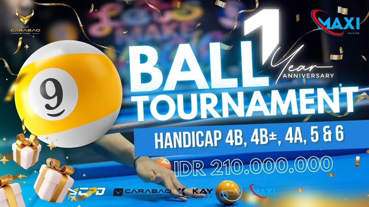 🔴 FINAL MATCH MAXI POOL & CAFE 1st ANNIVERSARY 9 BALL TOURNAMENT ...