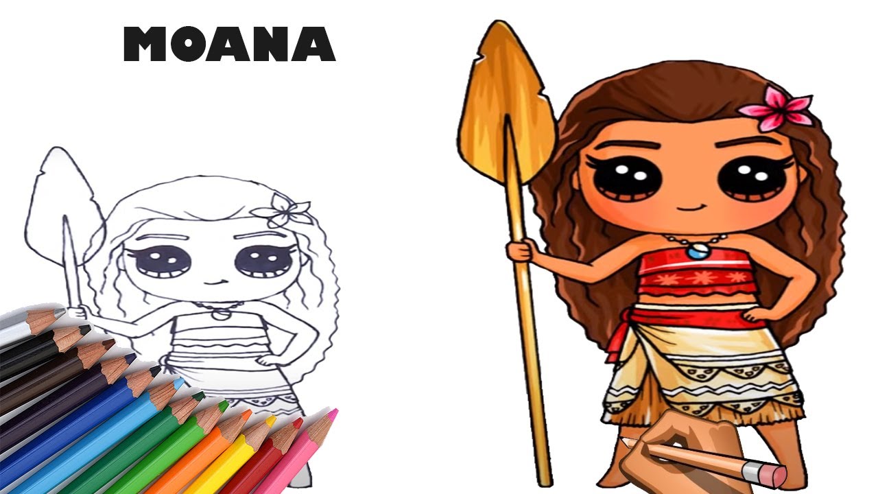 HOW TO DRAW MOANA - YouTube