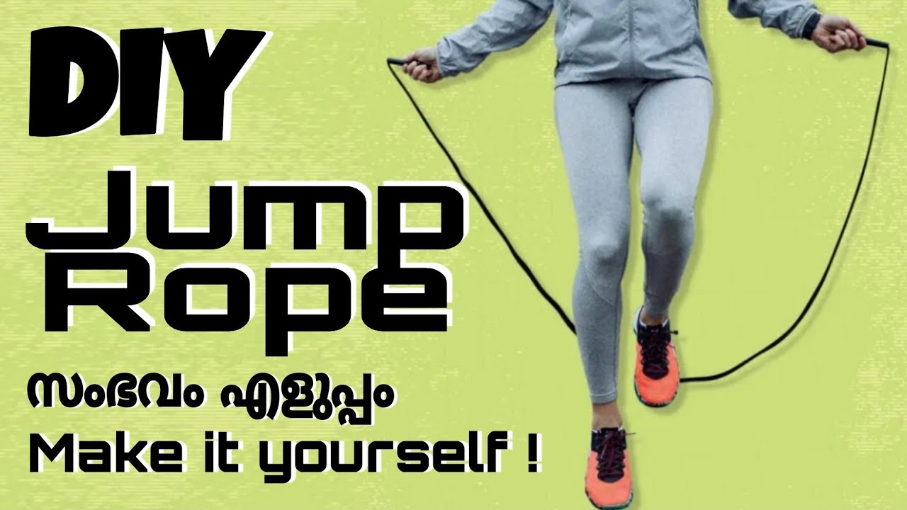Home workout. How to make a skipping rope or jump rope? Cheap and easy ...
