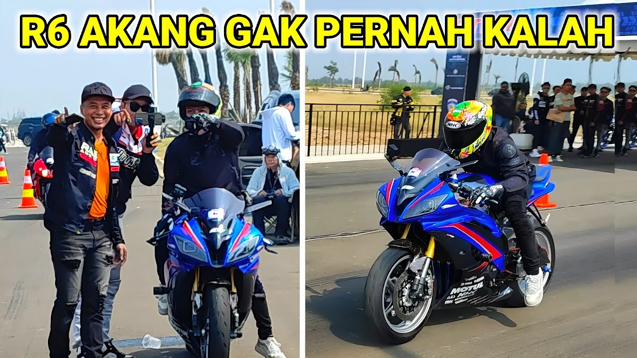 YAMAHA R6 AKANG MV JUARA SATU DRAG RACE DI EVENT DNC🔥|| BRACKET 12 ...