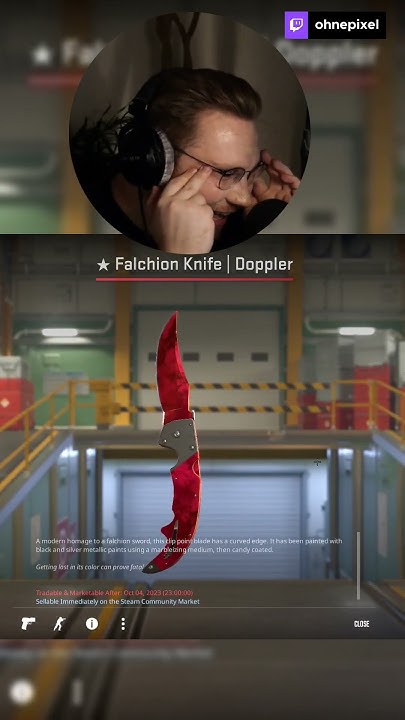 OHNE UNBOXES HIS FIRST RUBY IN CS2!! - YouTube