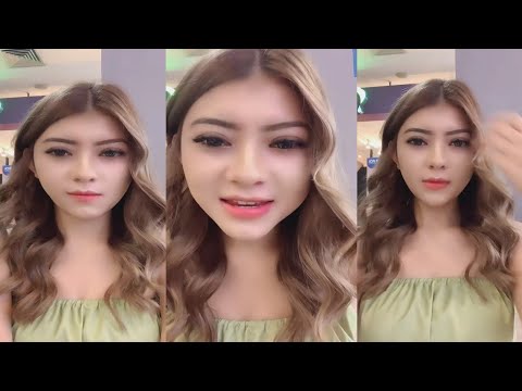 bunda super cantik minum jus terong