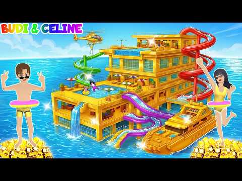 Yuta Mio Bocil Kaya Punya Rumah Apung Serba Emas 🥳 Ada Kolam Renang dan seluncuran | Sakura School