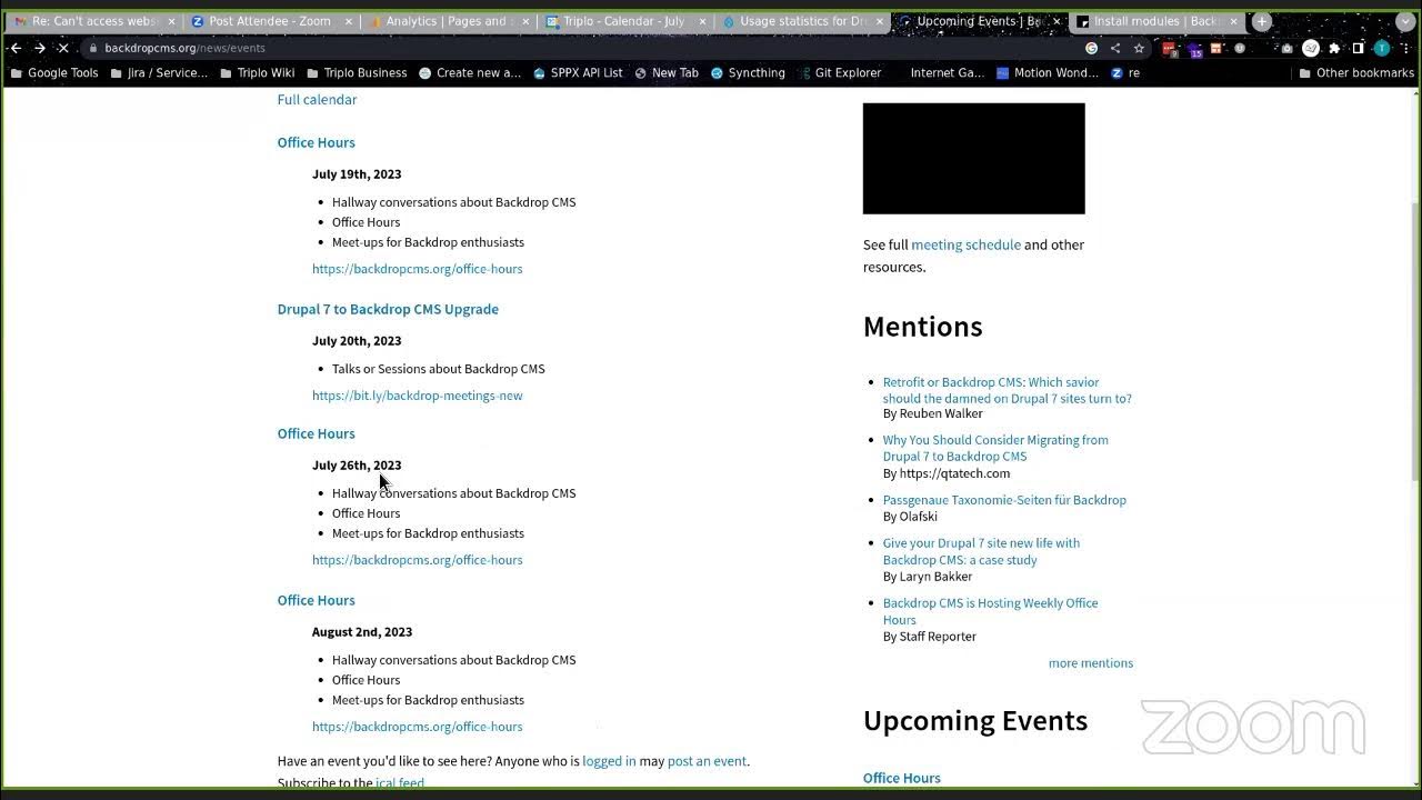 Upgrading from Drupal 7 to Backdrop CMS (2023/07/23 - User Group) - YouTube