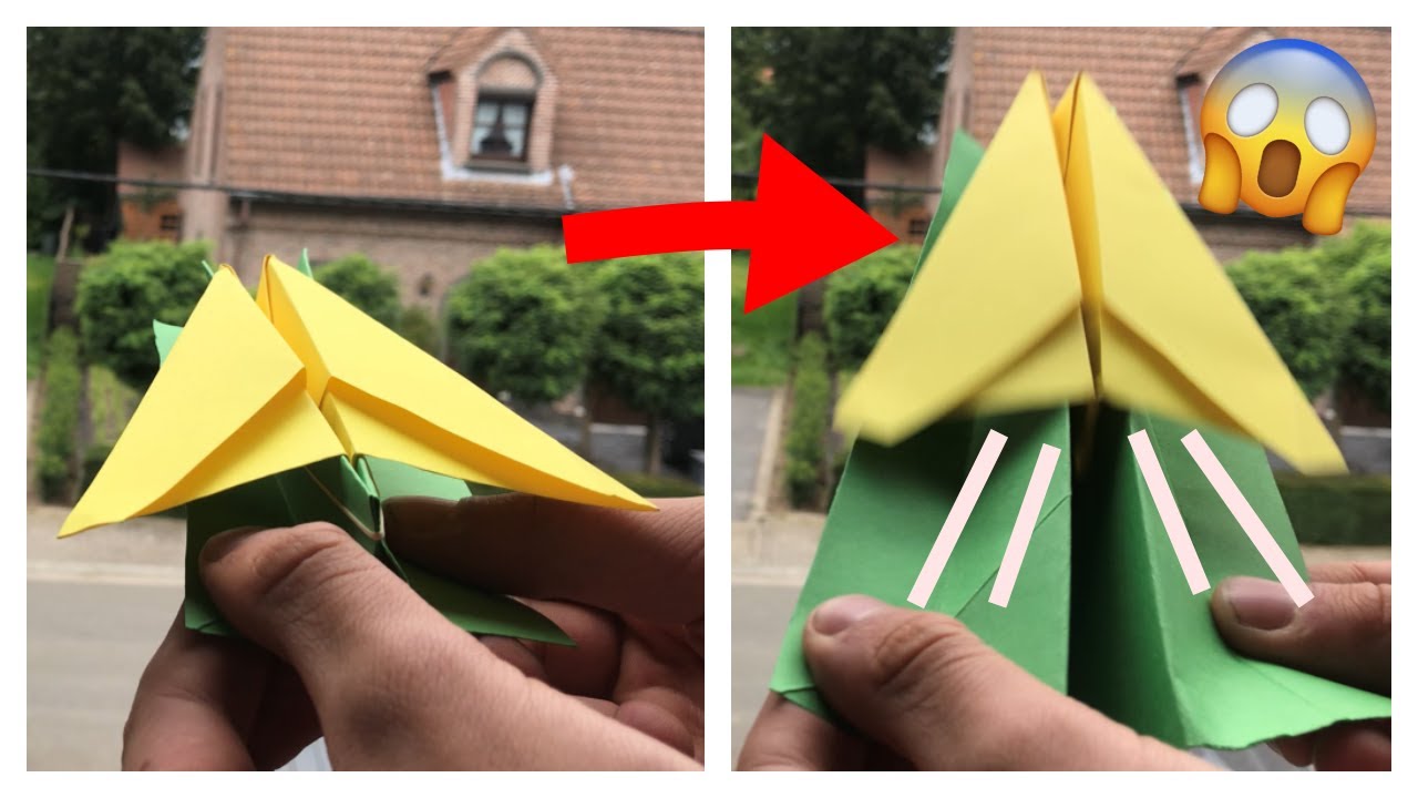 Pull And See What Happens!! | EASY Paper Plane Tutorial - YouTube