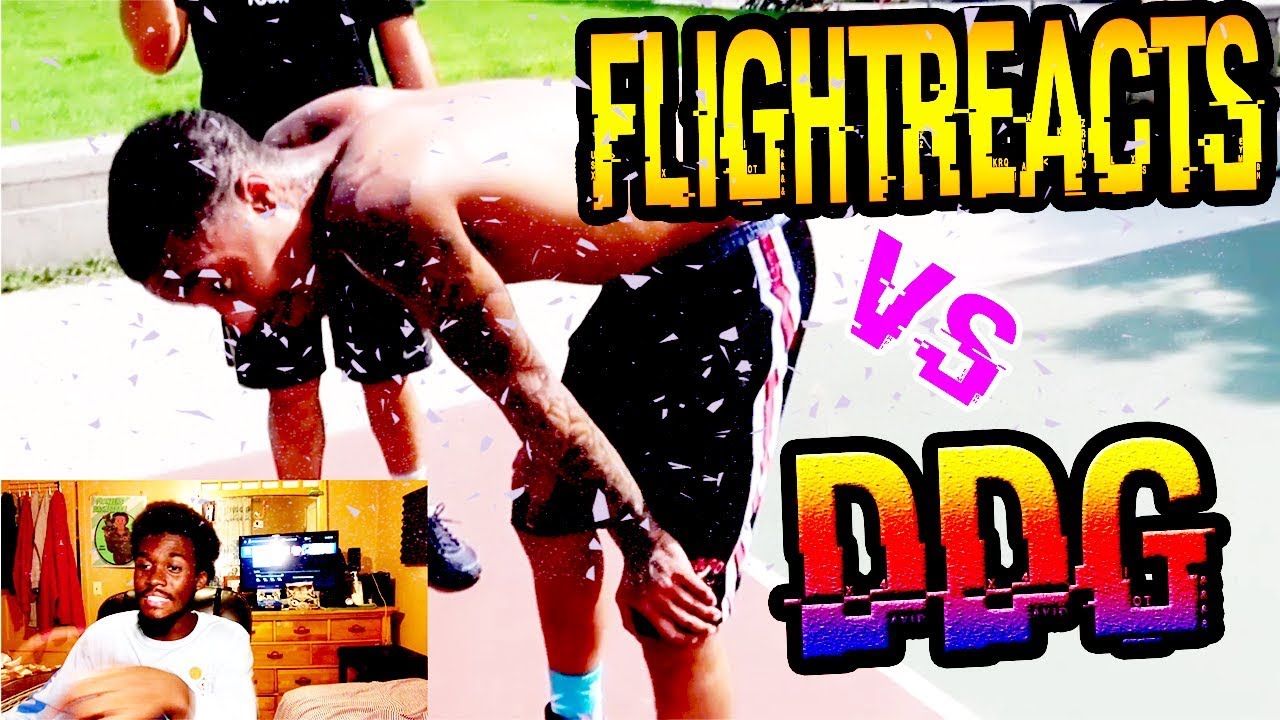 FLIGHT REACTS VS DDG 1V1 BEEF ENDING BASKETBALL REMATCH REACTION ...