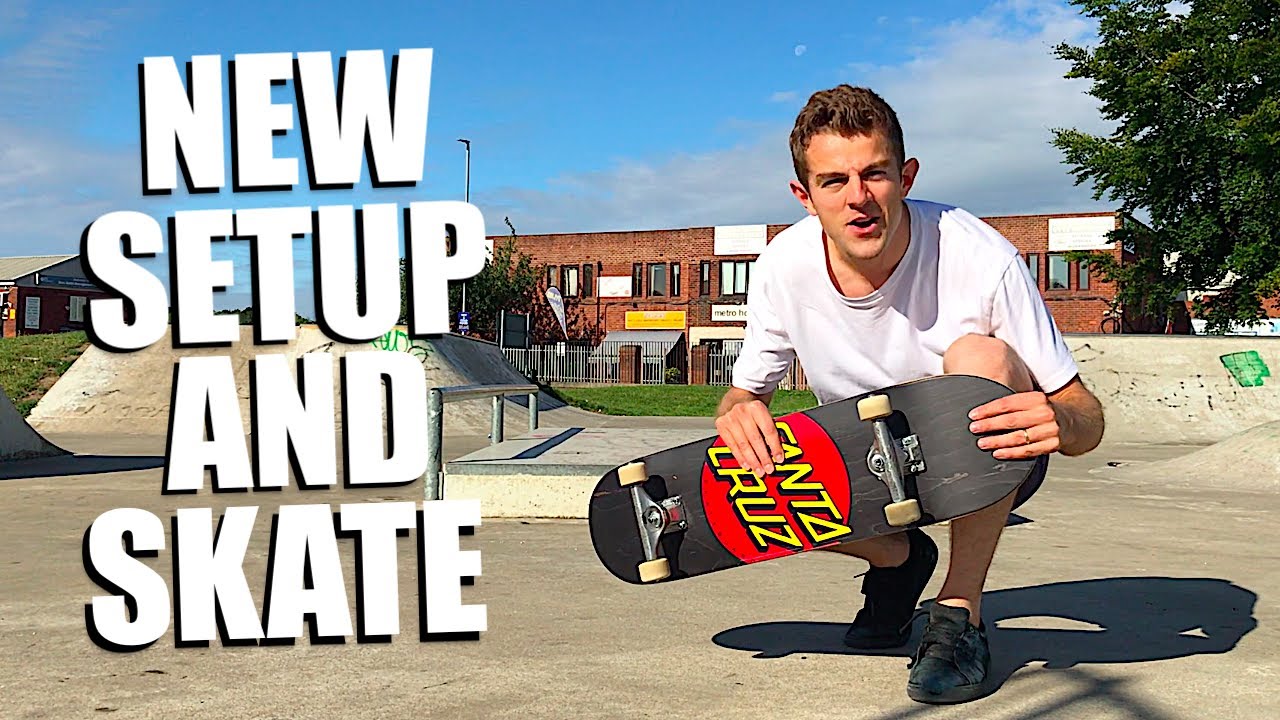 NEW SANTA CRUZ SKATEBOARD SETUP AND SKATE - YouTube