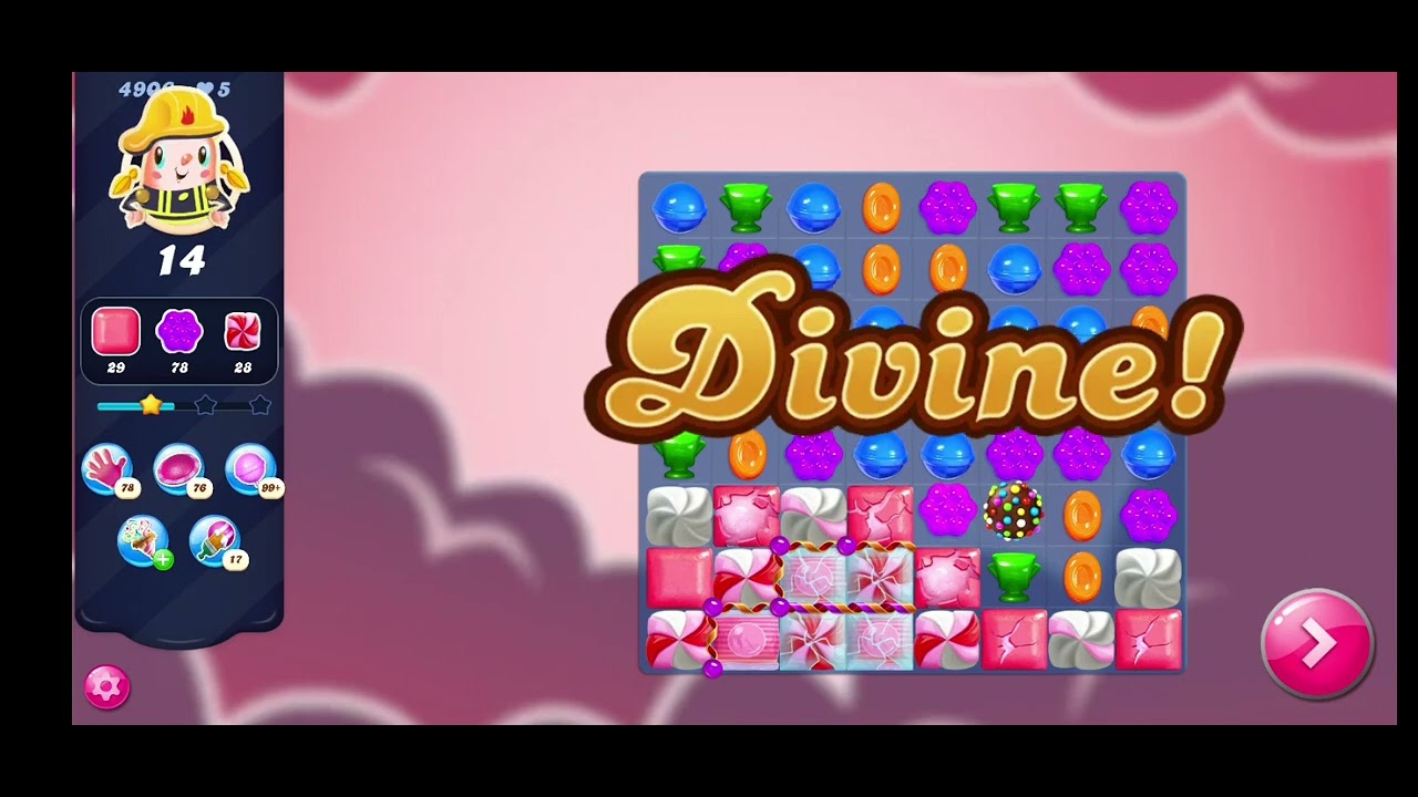 Candy Crush Saga level-4906//Legendary level - YouTube