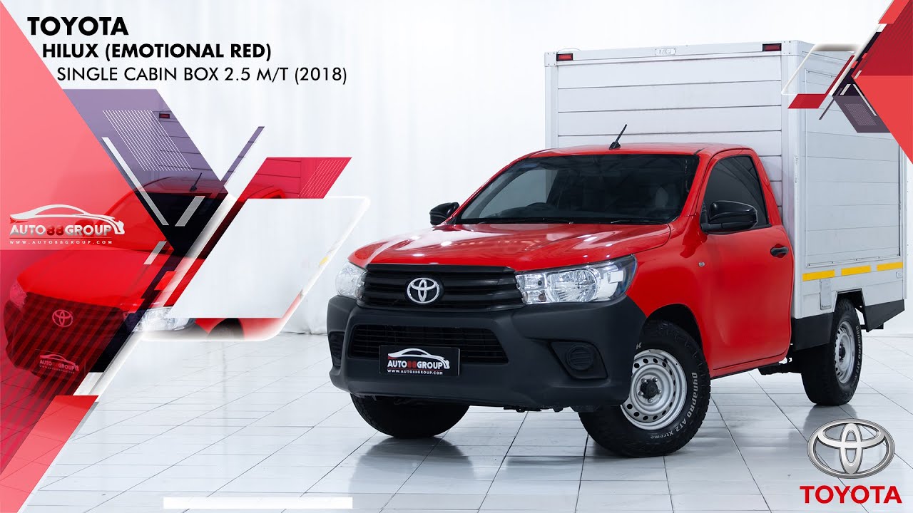 TOYOTA HILUX (EMOTIONAL RED) TYPE SINGLE CABIN BOX 2.5 M/T (2018) - YouTube