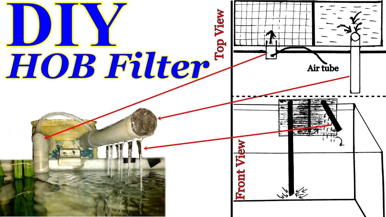 DIY Hanging back filter making without water pumping motor - YouTube