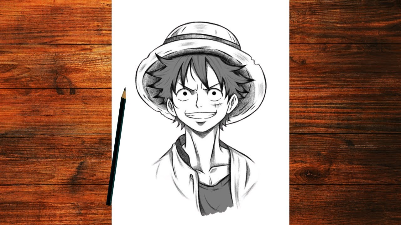 How to draw Luffy step by step | Titoo art - YouTube