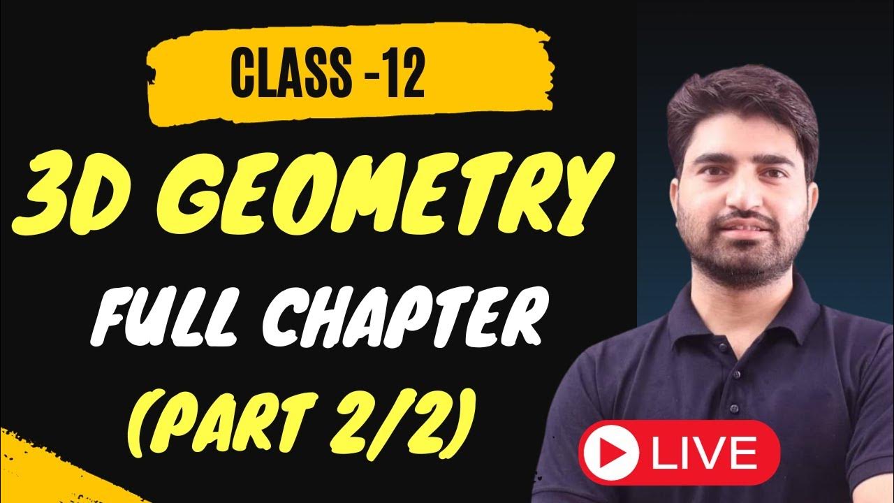 3D Geometry Class 12 Maths | L2| Full Chapter | Tapasya Series | BOARDS 2023-24 - YouTube