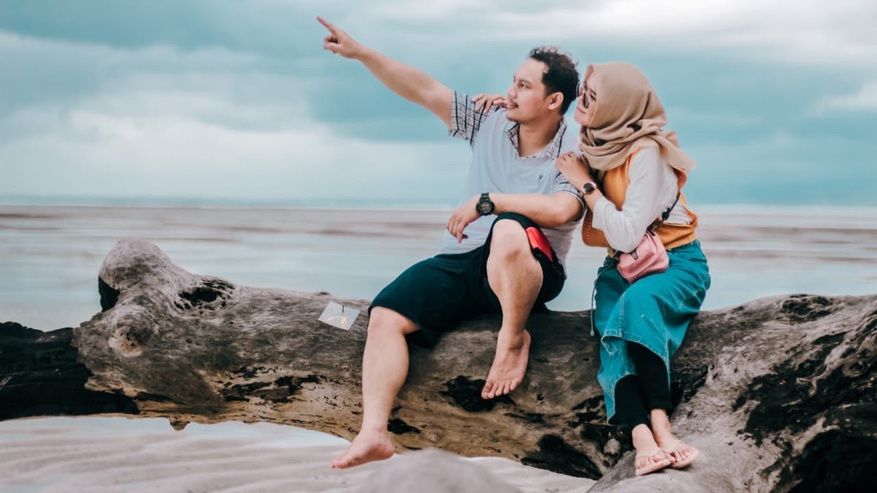 PANTAI CIJERUK PAMEUNGPEUK GARUT INDAH BANGET! PEJALANAN JAUH.....NAIK ...
