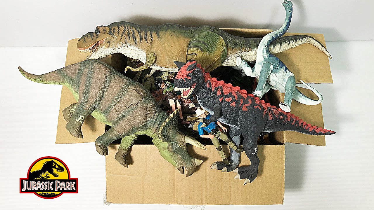Box of Dinosaurs and Prehistoric Animals - YouTube