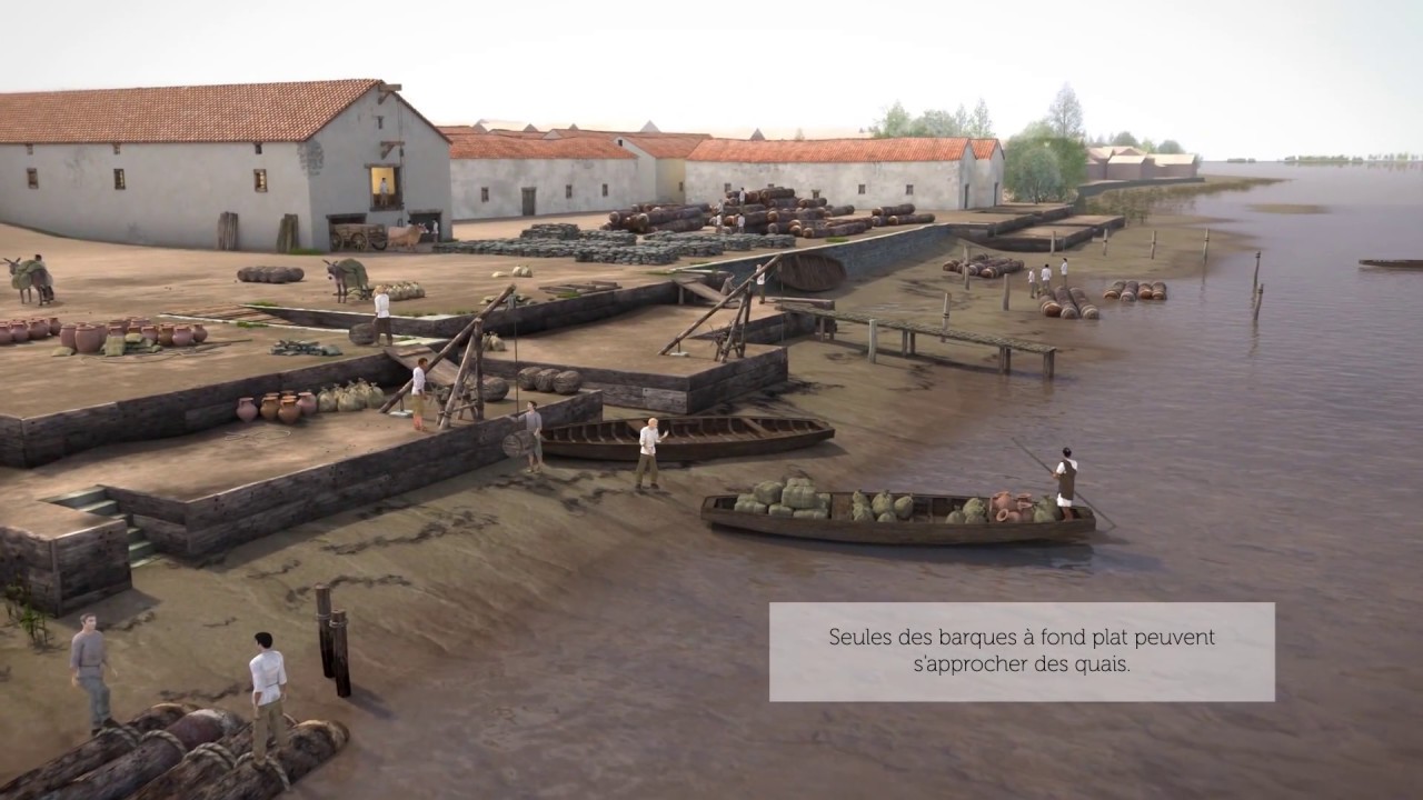 Promenade sur le port romain de Ratiatum - YouTube