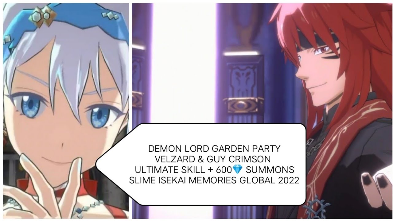 NEW SLIME VELZARD ULTIMATE SKILL & GUY CRIMSON 600💎 SUMMON SLIME ISEKAI ...
