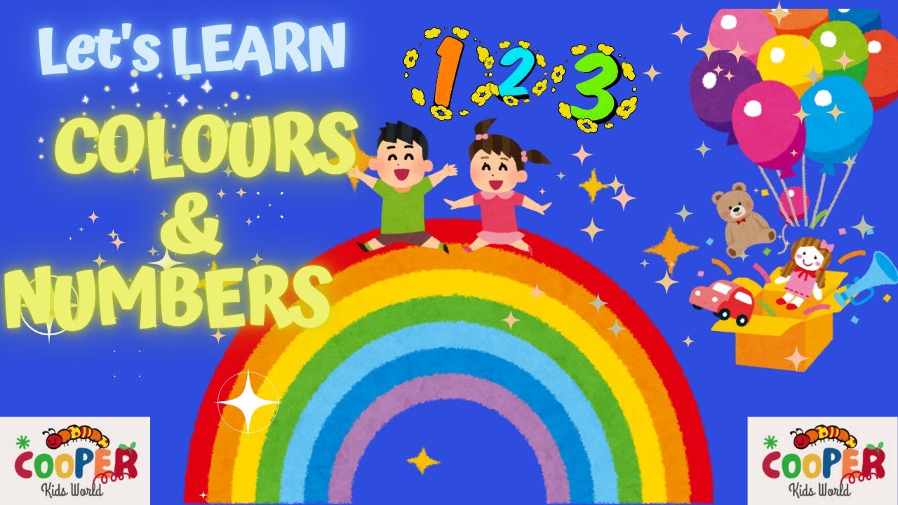 Let's Learn | The Colors | Numbers |Cartoon Animation | 123 Counting ...