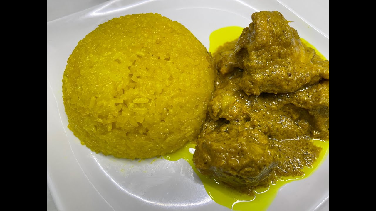 Pulut Kuning & Rendang Ayam - YouTube