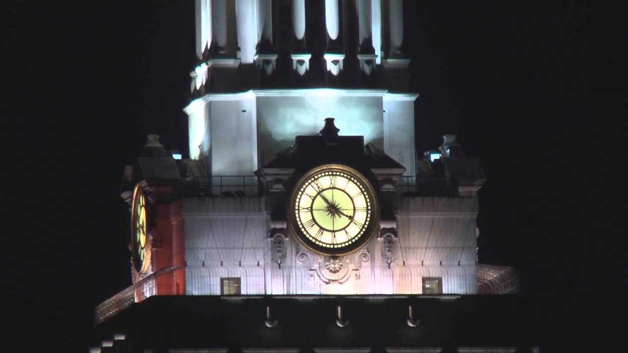 Time-Lapse UT Austin Tower Clock - AG-HMC40 - YouTube