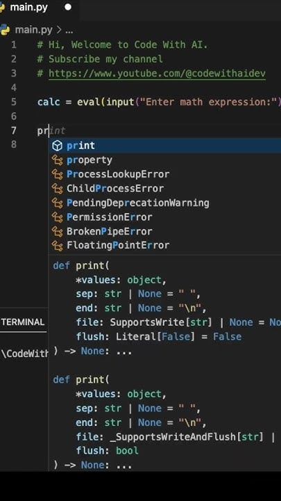 Python calculator in 2 lines of code #coding #programminglanguages #programming #python #snippet ...
