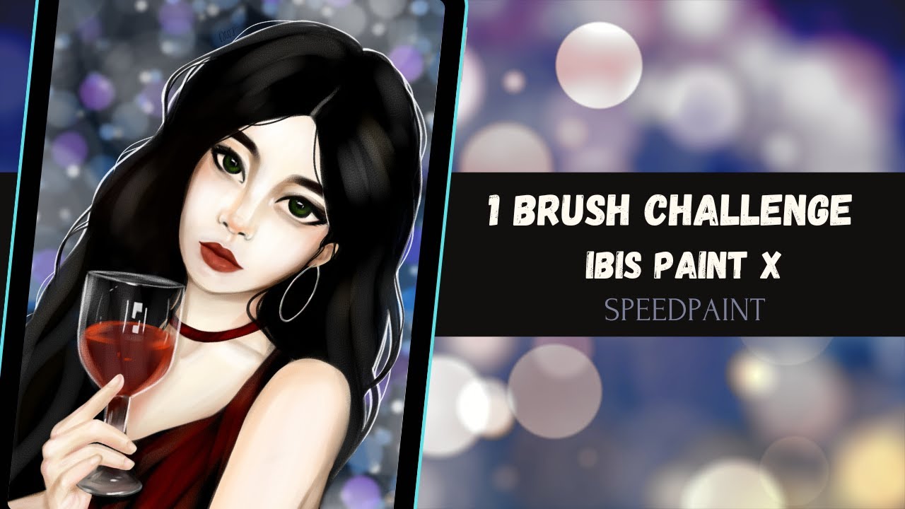 One Brush Challenge 🖌️ IBIS PAINT X Digital Painting Process🎨[SpeedPaint]🍃 Letting Go of ...