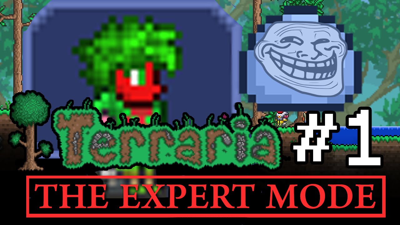 Terraria The Expert Mode #1 เริ่มก็ตายรัวตั้งแต่คืนแรก - YouTube