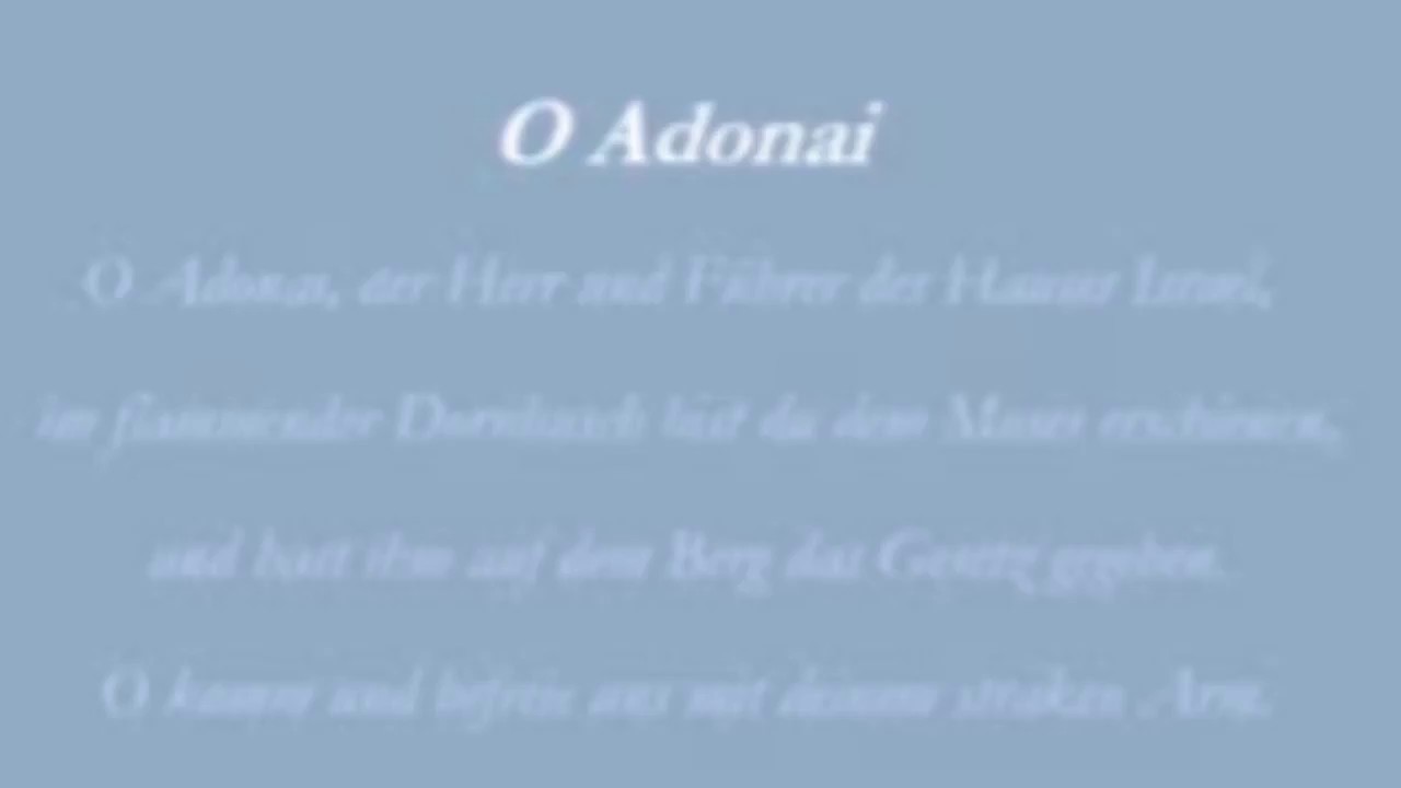 O Adonai - YouTube