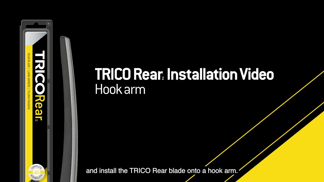 TRICO Rear Installation Video - Hook Arm (CC) - YouTube