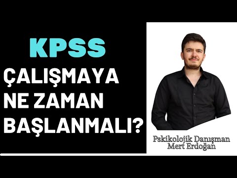 2023 KPSS ÇALIŞMAYA NE ZAMAN BAŞLAMALIYIM?