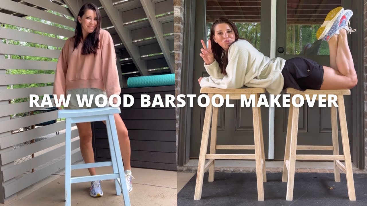 EASY Wooden Barstool Restoration! - YouTube