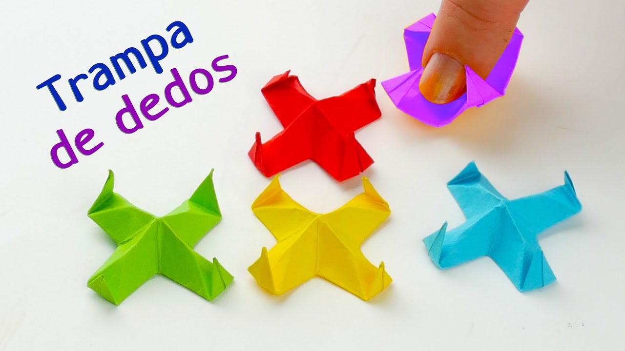 Cómo hacer una trampa para los dedos [Kirigami] - YouTube