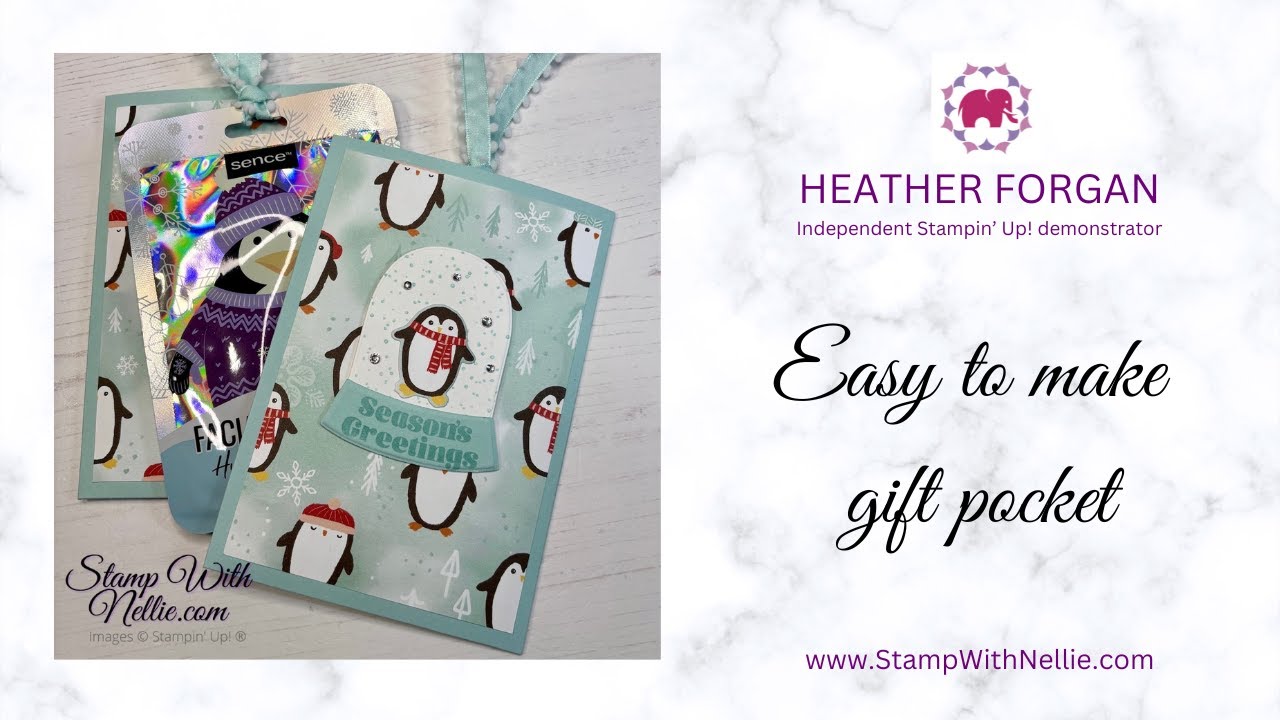 How to make a quick and easy Christmas gift pocket with Stampin’ Up ...