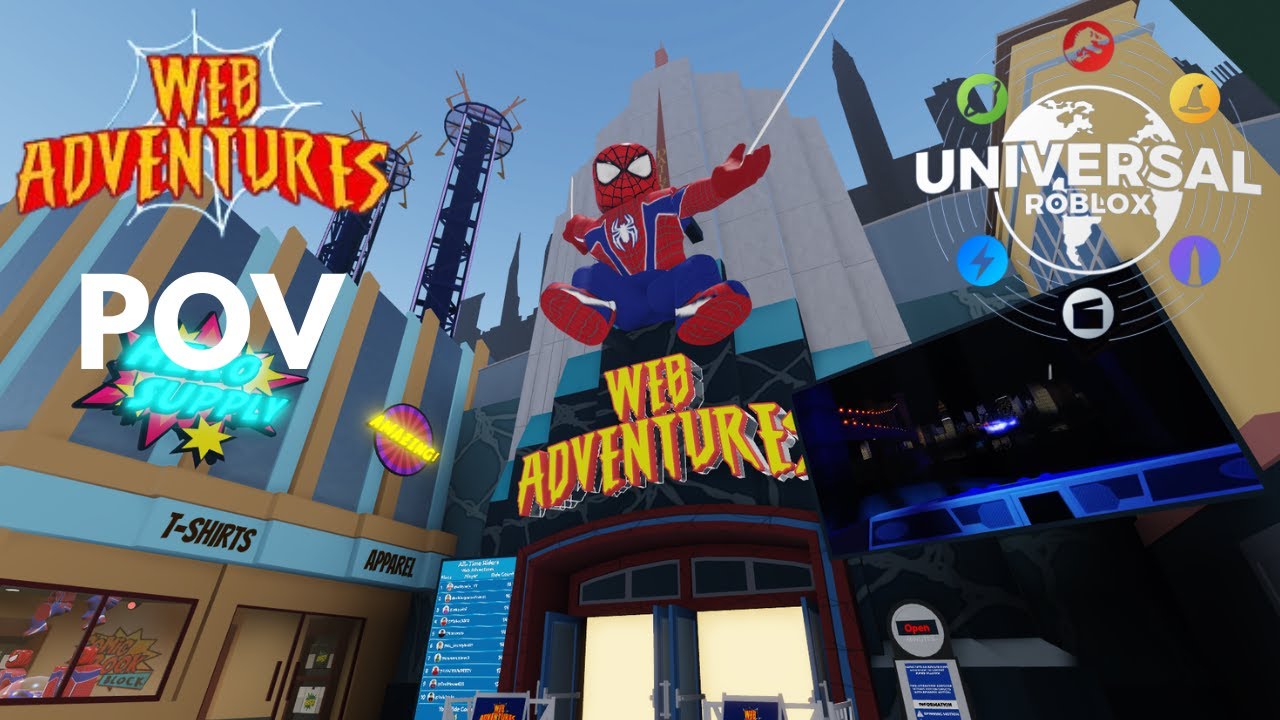 Web Adventures POV | Universal Roblox Theme Park | VIP Preview - YouTube