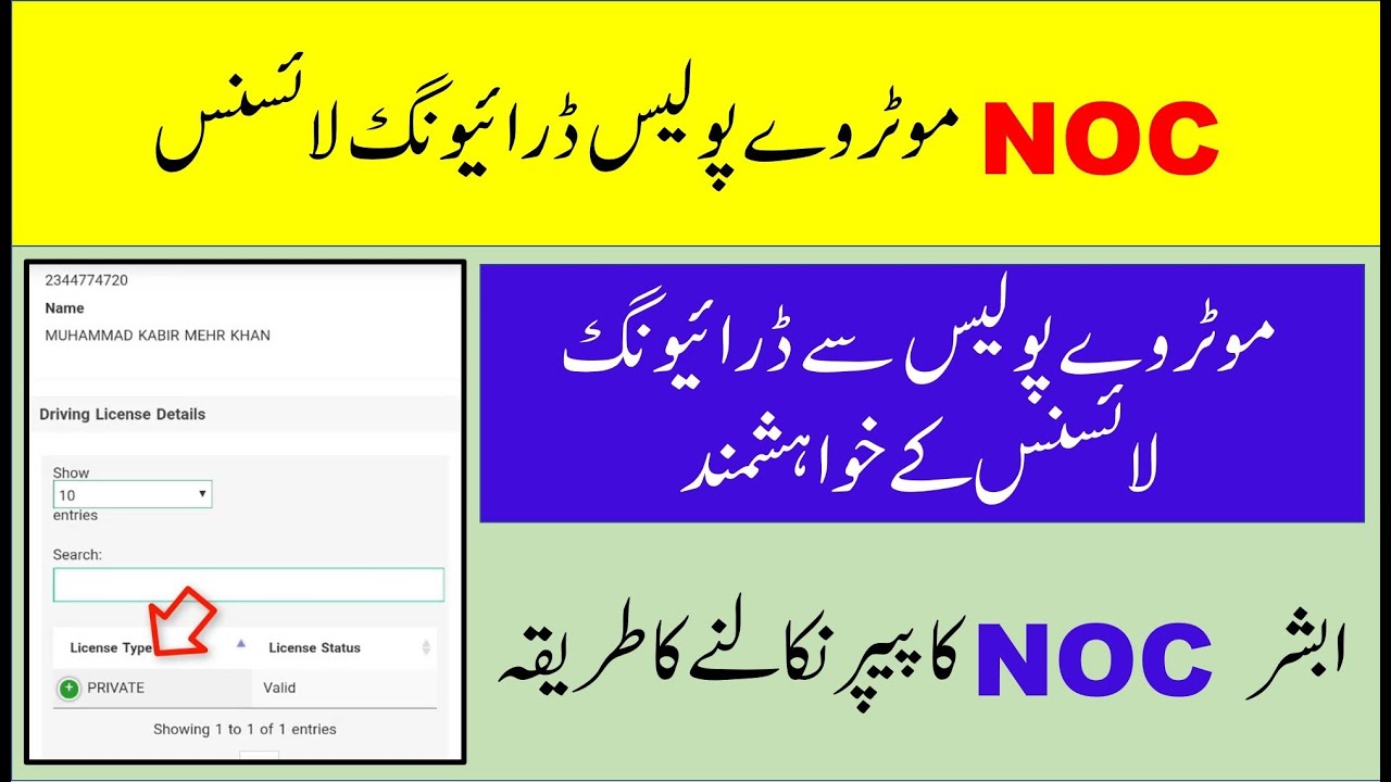 How to Get Absher NOC Paper For Driving License in Pakistan | Motorway ...