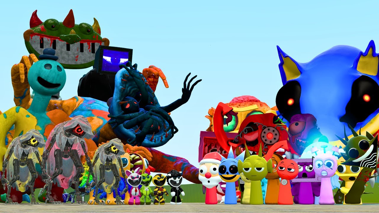 All Poppy Playtime Chapter 4 Monsters Vs All New Sprunki OC & Sprunki ...