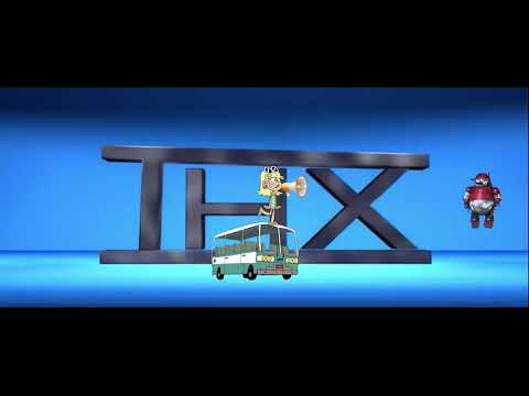 THX broken down logo, but Leni, Rita, and Lola Loud chases Tex - YouTube