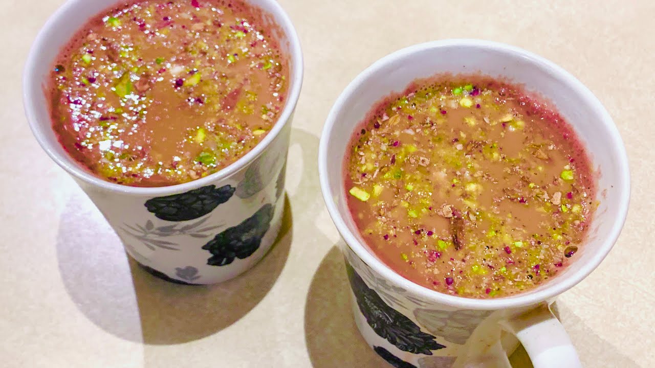 Authentic Kashmiri Pink Tea ~ Kashmiri Chai - YouTube