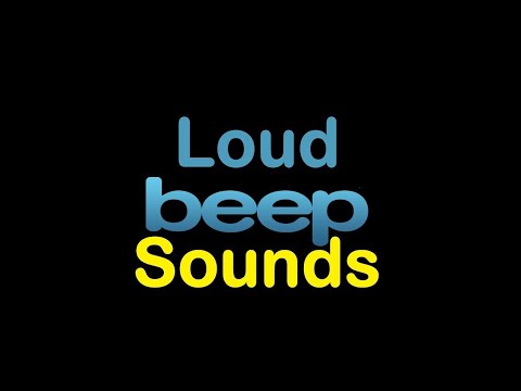 Loud Beep Sound Effects with drawing - YouTube