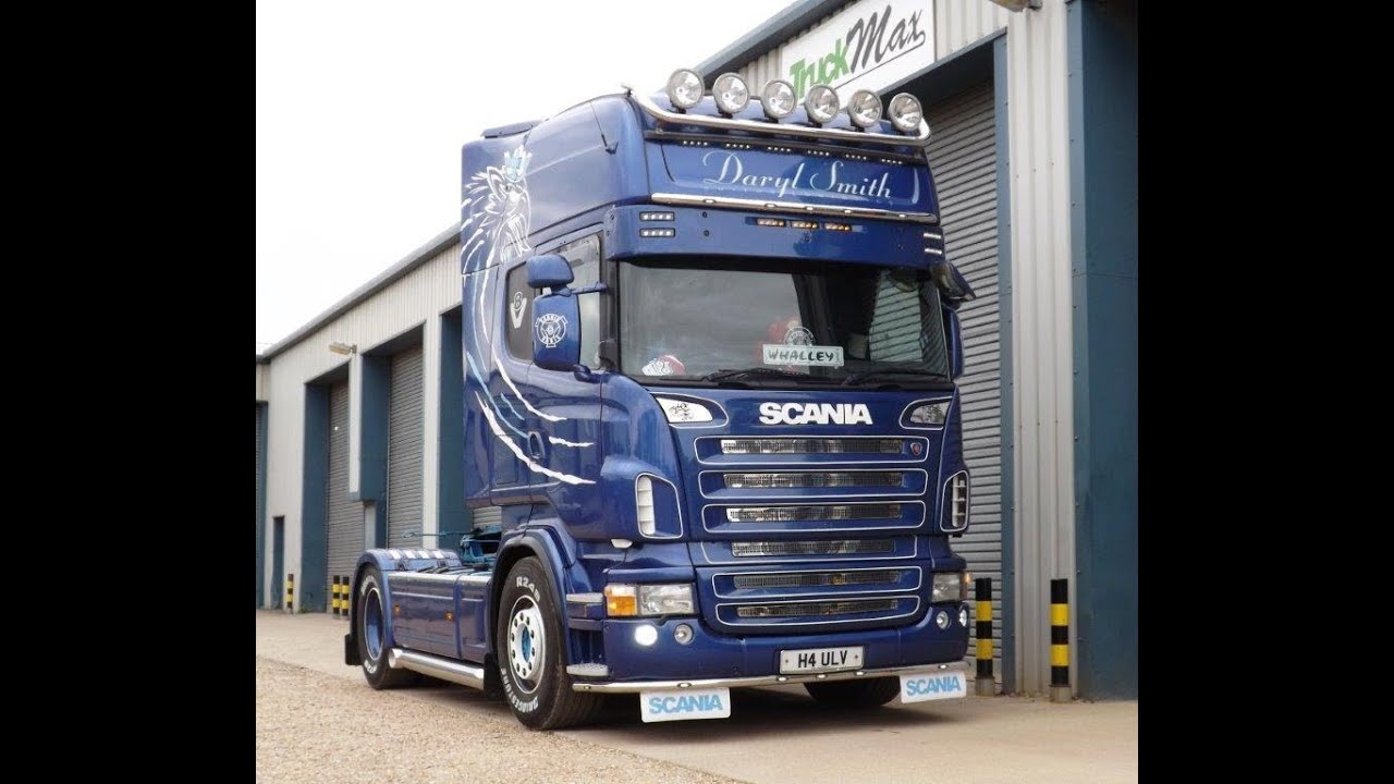 SCANIA R580 V8 - Daryl Smith Logistics - TruckMax 6inch Side Pipes ...