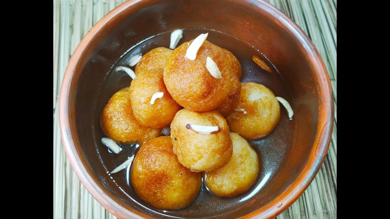 Semolina Golap Jam Recipe।। সুজির গোলাপজামুন - YouTube