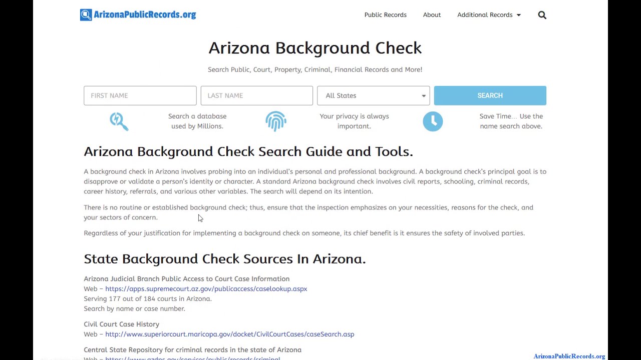 Best Arizona Background Check Resources Free and Paid. - YouTube