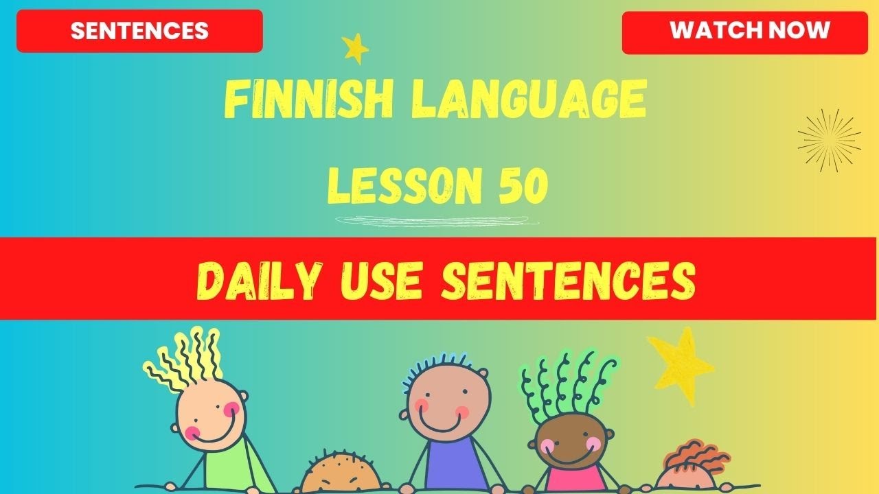 Daily Use Sentences in finnish 4 |Finnish language lesson for beginners ...